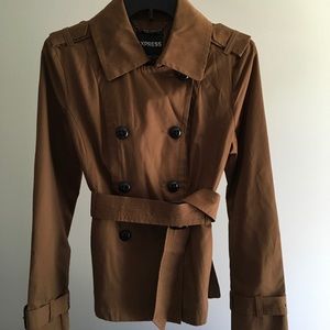 Express | Jackets & Coats | Nwt Express Small Coat Brown Brand New ...